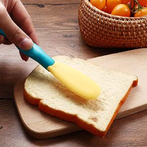 Silicone Jar Spatula Non-Stick Rubber Scraper, Sauce Jar Silicone Scraper Jam Spatula, Bread Butter Spreader, Heat Resistant Spatula Silicone Scraper for Jars