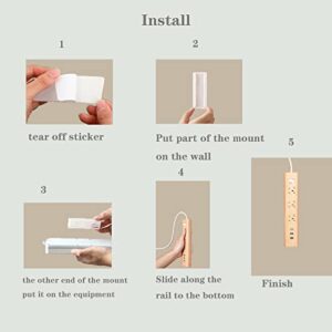 8PCS Self-Adhesive Desktop Socket Fixer, Punch-Free Socket Holder Management Punch Free Surge Protector, Desktop mountable Plug-in Socket Fixer Holder for Desk, Wall, WiFi Router, Paper Towel Box