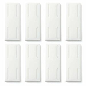 adhesive punch-free socket holder – 2023 new self-adhesive desktop socket fixe, power strip holder wall mount (8pcs white)