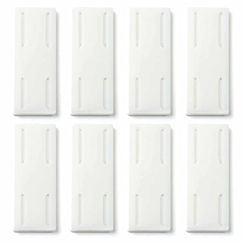 Adhesive Punch-Free Socket Holder - 2023 New Self-Adhesive Desktop Socket Fixe, Power Strip Holder Wall Mount (8Pcs White)