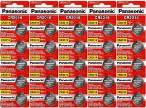 panasonic cr2016 3v lithium coin battery (pack of 25)