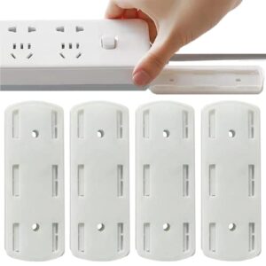 4pcs power strip holder wall mount fixator strip holder