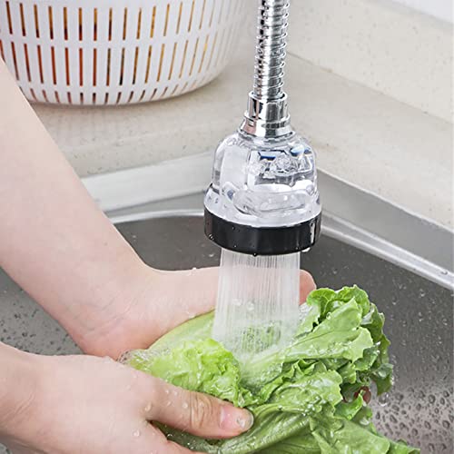 Kitchen Faucet Extender Rotating 360° Rotatable Anti-Splash Water Saving Faucet Nozzle Splash-Proof Faucet Pressurized Shower Water Saving Three Modes