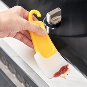 Kitchen Cleaning Shovel Silicone Kitchen Spatula Cake Tools Dish Washing Baking Pastry Brush Dirty Scraper Cleaning Fry Pan L6Q6