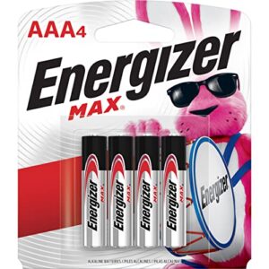 Energizer AAA Batteries, Max Triple A Alkaline, 4 Count (Pack of 5)