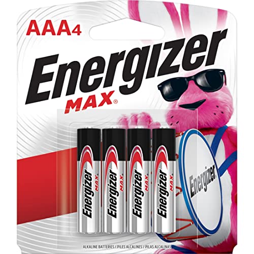 Energizer AAA Batteries, Max Triple A Alkaline, 4 Count (Pack of 5)