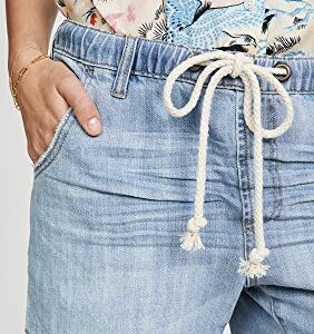 One Teaspoon Women's Hustler Shabbies Boyfriend Shorts, Hustler, Blue, XS