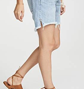 One Teaspoon Women's Hustler Shabbies Boyfriend Shorts, Hustler, Blue, XS