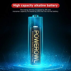 POWEROWL Alkaline AA Batteries 24 Pack & LR44 Batteries 40 Pack