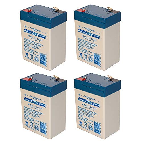 Power Sonic 6V 4.5AH Battery Replacement for Carpenter Watchman 713526-4 Pack