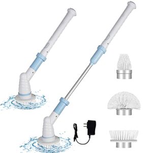 bilim cordless long handle electric mop, household cleaning tool, portable spin scrubber,for bathroom/wall/tile floor/bathtub/baseboard/toilet/kitchen