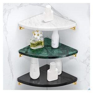 QINTEX Bathroom Accessories Set Brushed Gold Bathroom Shelf,Towel Rack,Towel Hanger Paper Holder,Toilet Brush Holder Marble and Brass (Color : Toilet Brush)