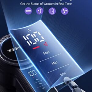 Voweek Cordless Vacuum Cleaner, 250W Powerful Stick Vacuum, 6 in 1 Lightweight Vacuum Cleaner with 3 Modes, LED Display, 40Mins Runtime Handheld Vacuum for Home Pet Hair Car