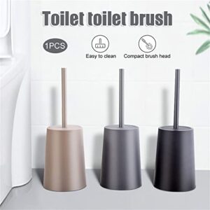 Toilet Brush Vacuum Toilet Dredge Suction Cup Deep Dredge Silicone No-Slip Long Plastic Handle and Flexible Bathroom Toilet Brush Holder Furniture (Color : Grey)