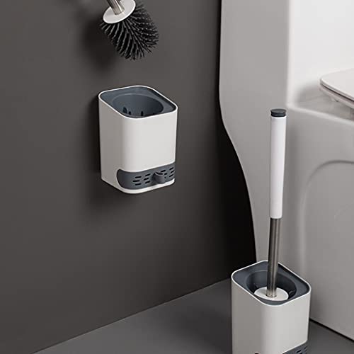 Toilet Brush Toilet Brush, Toilet Brush Holder Household Wall-Mounted Soft Hair Toilet Cleaning Brush Bathroom Long Handle Cleaning Brushes Set of bros Bathroom Accessories