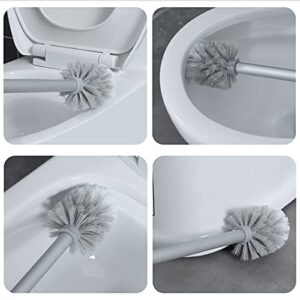 Toilet Brush Toilet,Toilet Brush,Bathroom Brush,Bathroom Cleaning Drainable Toilet Brush Holder Wall Mounted Toilet Brush Toilet Cleaning Tools Bathroom Accessories (Color : TPR Brush Head)