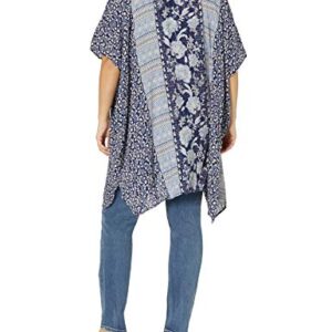 Angie womens Coat KIMONO, Navy, 1X US