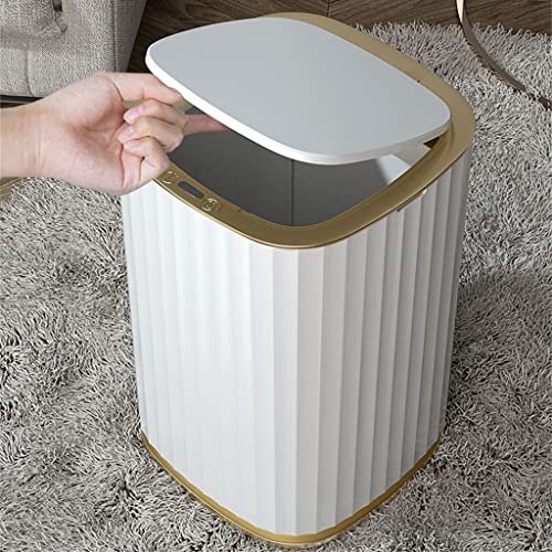 WENLII Smart Sensor Garbage Bin Kitchen Trash Can Best Automatic Induction Waterproof Bin with Lid 12/15L (Size : 12L)