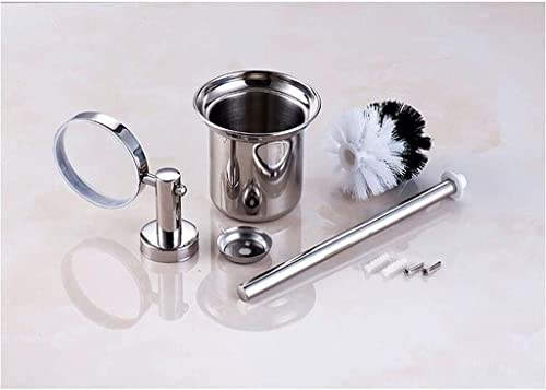 Toilet Brush Toilet, Toilet Brush Holder Toilet Brush and Holder Wall-Mounted Toilet Brush and Holder Stainless Steel Toilet Brush Set Bathroom Toilet Long ma Bathroom Accessories