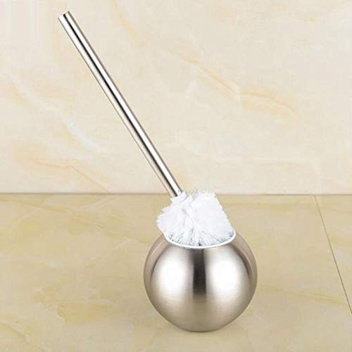 Toilet Brush Toilet, Stainless Steel Toilet Bowl Brush Toilet Bowl Brush Toilet Brush Holder with Base Toilet Brush Set Cleaning Brush do Bathroom Accessories