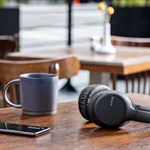 Sony Noise Cancelling Headphones WHCH710N: Wireless Bluetooth Over the Ear Headset with Mic for Phone-Call, Black