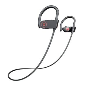 bluetooth headphones, sport headphones hd bass+ sound wireless headphones with ipx7 waterproof bluetooth v5.3 running headphones with 15h playtime, sound isolation headphones