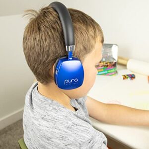 Puro Sound Labs PuroQuiets Volume Limited On-Ear Active Noise Cancelling Bluetooth Headphones – Lightweight Headphones for Kids with Built-in Microphone – Safer Sound Studio-Grade Quality (Dark Blue)