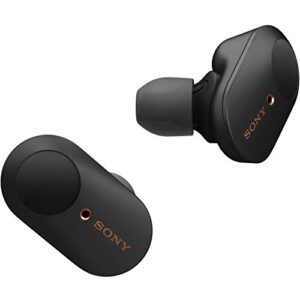 sony wf-1000xm3 industry leading noise canceling truly wireless earbuds headset/headphones with alexavoice control and mic for phone call, black