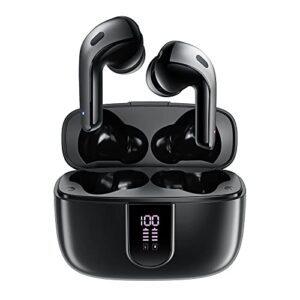 hyiear wireless earbuds – bluetooth headphones with microphone and touch control – ultra-light and ergonomic wireless bluetooth earbuds – 40 hours playtime – ipx5 waterproof wireless earphones