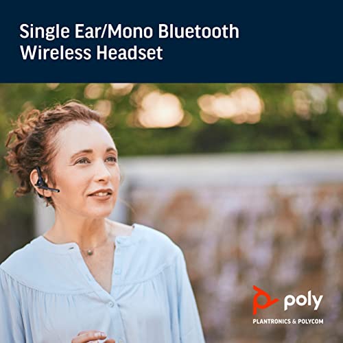 Plantronics - Voyager 5200 UC (Poly) - Bluetooth Single-Ear (Monaural) Headset - USB-A Compatible to connect to your PC and/or Mac - Works with Teams, Zoom & more - Noise Canceling