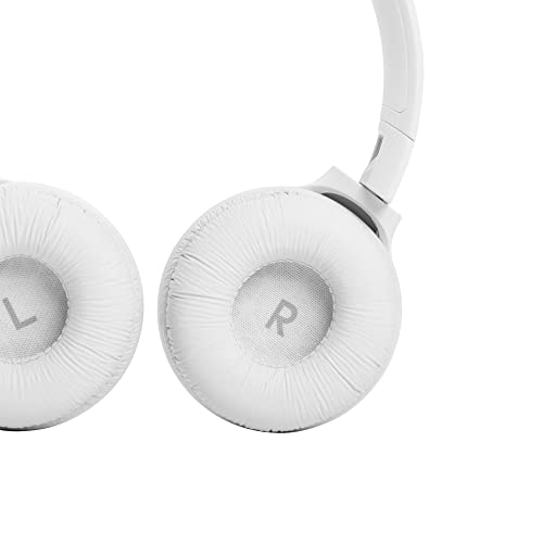 JBL Tune 510BT: Wireless On-Ear Headphones with Purebass Sound - White