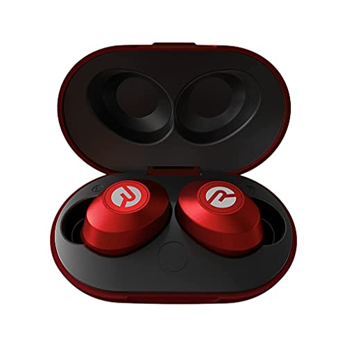 Raycon The Everyday Bluetooth Wireless Earbuds with Microphone- Stereo Sound in-Ear Bluetooth Headset True Wireless Earbuds 32 Hours Playtime (Matte Red)