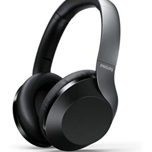 Philips PH805 Active Noise Canceling (ANC) Over Ear Wireless Bluetooth Performance Headphones w/Hi-Res Audio, Comfort Fit and 30 Hours of Playtime (TAPH805BK) (Renewed)