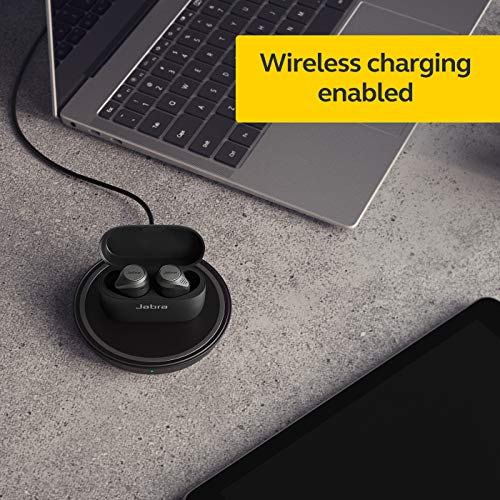 Jabra Elite 75t– True Wireless Earbuds with Charging Case, Titanium Black – Active Noise Cancelling Bluetooth Earbuds with a Comfortable, Secure Fit, Long Battery Life, Great Sound