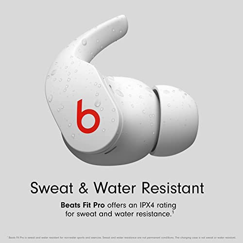 Beats Fit Pro True Wireless Bluetooth Noise Cancelling In-Ear Headphones - White (Renewed)