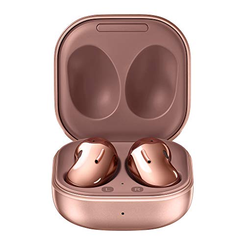 Samsung Galaxy Buds Live ANC TWS Open Type Wireless Bluetooth 5.0 Earbuds for iOS & Android, 12mm Drivers, International Model - SM-R180 (Buds Only, Mystic Bronze)