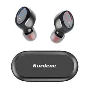 bluetooth earbuds,kurdene s8 wireless earbuds 48h playtime call noise cancelling ipx8 waterproof ear buds deep bass earphones with microphone in-ear stereo headphones for work,sport,running