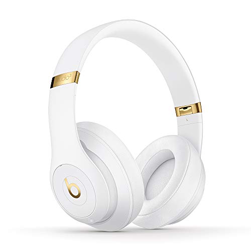 Beats Studio3 Wireless Noise Cancelling On-Ear Headphones - Apple W1 Headphone Chip, Class 1 Bluetooth, Active Noise Cancelling, 22 Hours Of Listening Time - White (Previous Model)