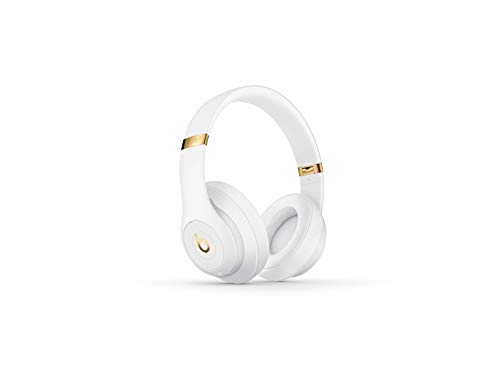 Beats Studio3 Wireless Noise Cancelling On-Ear Headphones - Apple W1 Headphone Chip, Class 1 Bluetooth, Active Noise Cancelling, 22 Hours Of Listening Time - White (Previous Model)