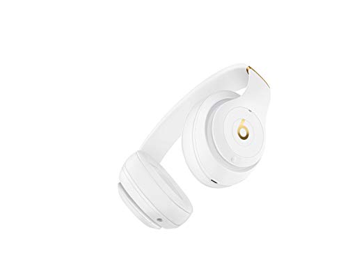 Beats Studio3 Wireless Noise Cancelling On-Ear Headphones - Apple W1 Headphone Chip, Class 1 Bluetooth, Active Noise Cancelling, 22 Hours Of Listening Time - White (Previous Model)