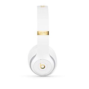 Beats Studio3 Wireless Noise Cancelling On-Ear Headphones - Apple W1 Headphone Chip, Class 1 Bluetooth, Active Noise Cancelling, 22 Hours Of Listening Time - White (Previous Model)