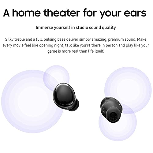 Samsung Galaxy Buds Pro, True Wireless Earbuds w/Active Noise Cancelling (Wireless Charging Case Included), Phantom Black (International Version) (Renewed)