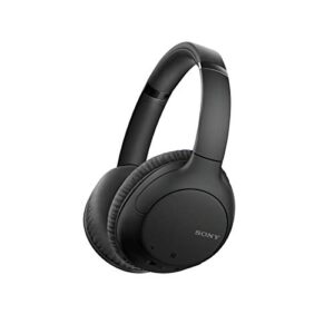 sony noise canceling headphones whch710n: wireless bluetooth over the ear headset with mic for phone-call and alexa voice control, black