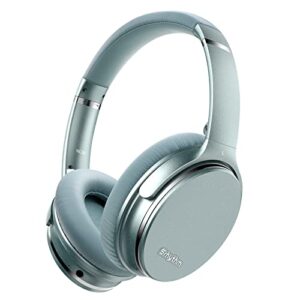 srhythm nc35 noise cancelling headphones wireless bluetooth 5.3, fast charge over-ear lightweight headset with microphones,mega bass 50+ hours’ playtime