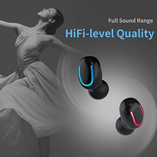 Wireless Earbuds Bluetooth 5.1 True Wireless Earbuds with Microphone, Noise Cancelling Wireless Ear Buds，Smallest Earbuds for Android,iOS,Ear pods Wireless Earbuds，audifonos Bluetooth inalambricos