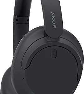 Sony Wireless Noise Cancelling Headphones - Over The Ear Bluetooth Headset with Mic for Phone-Call – Black + NeeGo 3.5mm Headphone Extension Cable, 10ft