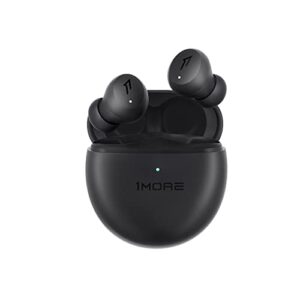 1more comfobuds mini hybrid active noise cancelling earbuds, in-ear headphones with stereo sound, bluetooth 5.2 headset with 4 mics, clear calls, wireless charging, soothing sound, waterproof, black