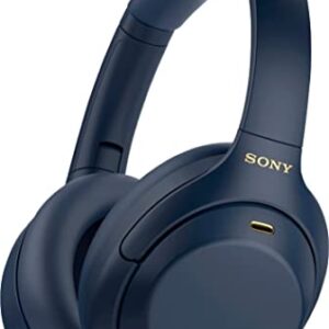 Sony WH-1000XM4 Wireless Noise-Cancelling Over-The-Ear Headphones Midnight Blue (Renewed)