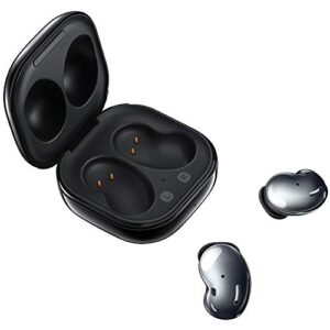 samsung galaxy buds live (anc) active noise cancelling tws open type wireless bluetooth 5.0 earbuds for ios & android, 12mm drivers, international model – sm-r180 (mystic black) (renewed)