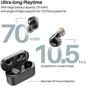 TOZO NC7 2020 Hybrid Active Noise Cancelling Wireless Earbuds in-Ear Detection Headphones IPX6 Waterproof Bluetooth 5.0 Stereo Earphones Immersive Sound Premium Deep Bass Headset